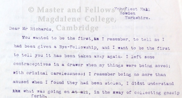 William Empson – Magdalene College Libraries