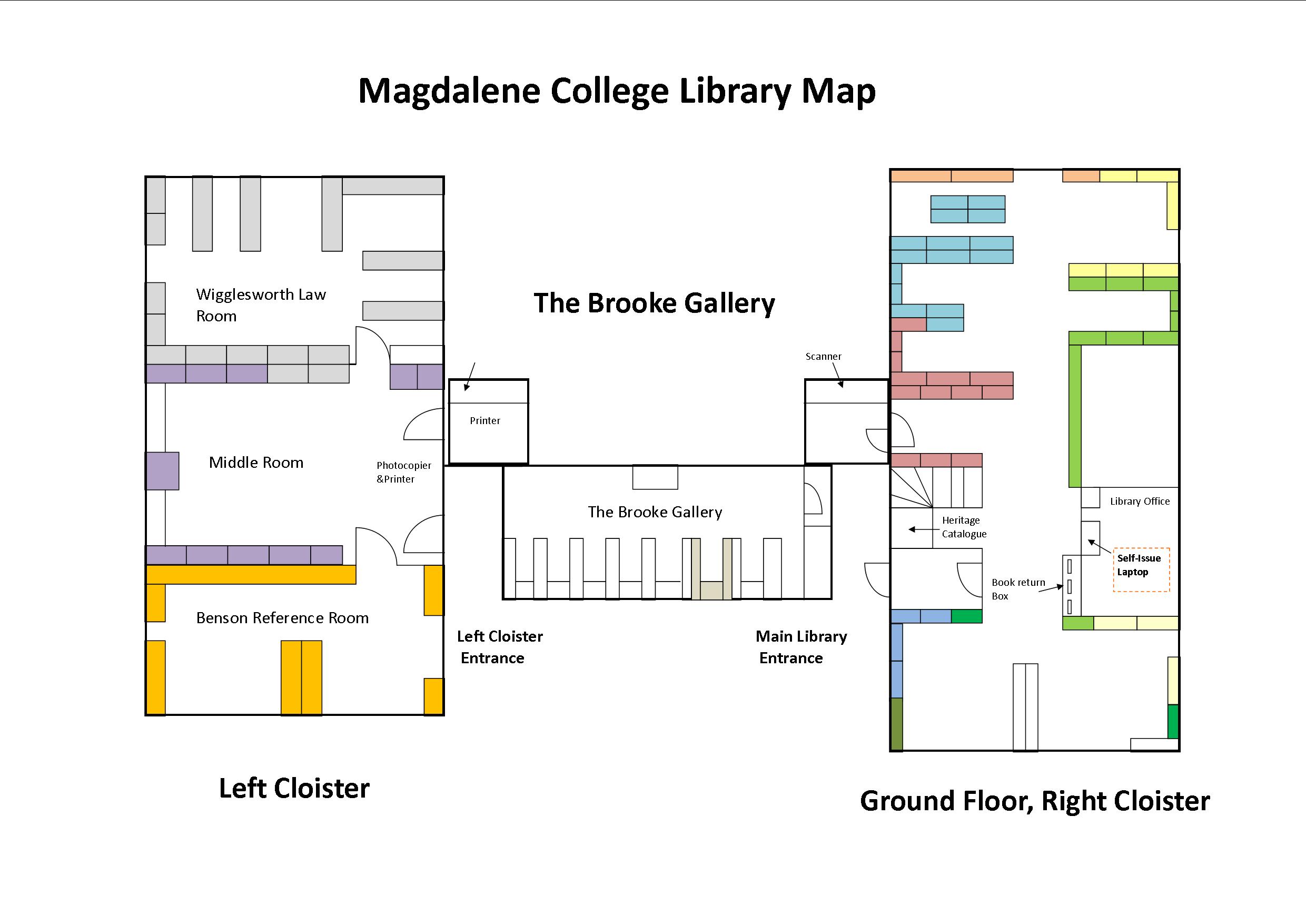 new map 2017 ground floor – Magdalene College Libraries