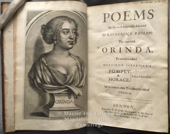 Katherine Philips (1631-1664) – Magdalene College Libraries