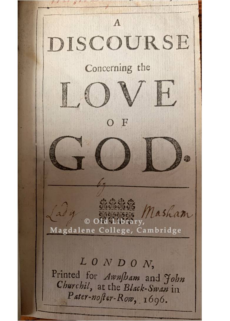 Lady Damaris Masham – Magdalene College Libraries